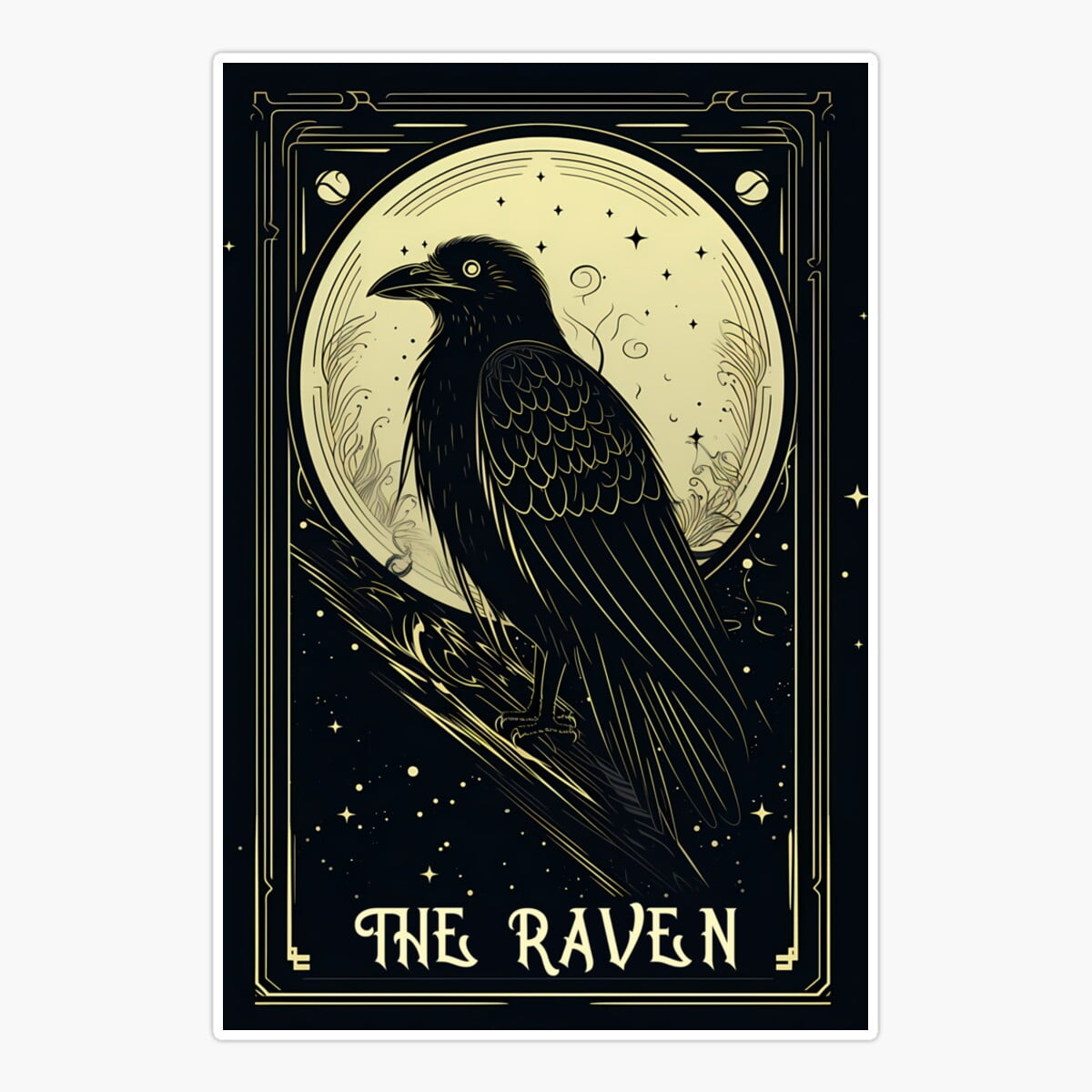 Maneki Tarot Card The Raven - Adaptability Earlessness Mestic Power ...