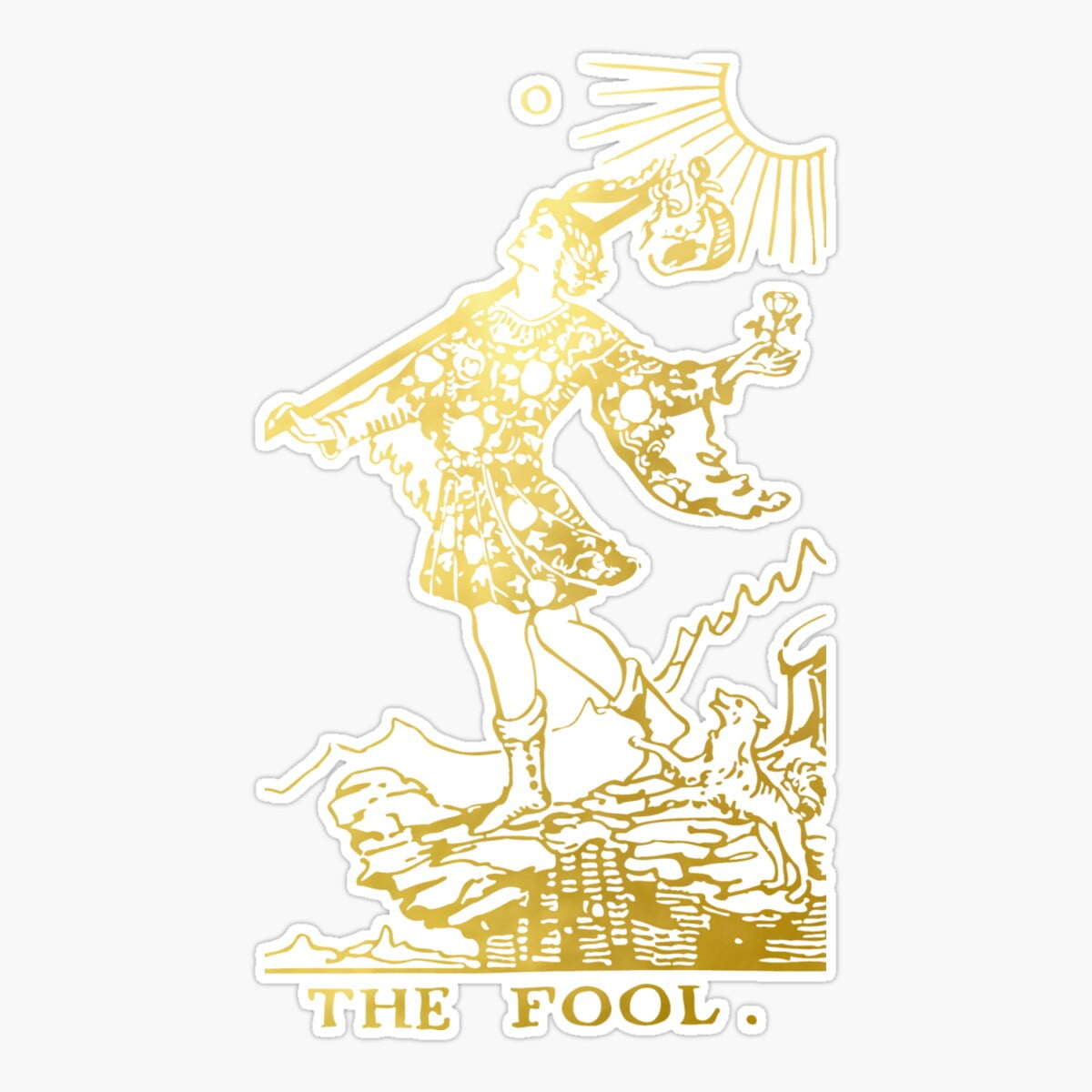 Maneki Tarot Card The Ool Gold Deck Er, Phone Decal Water Bottle ...