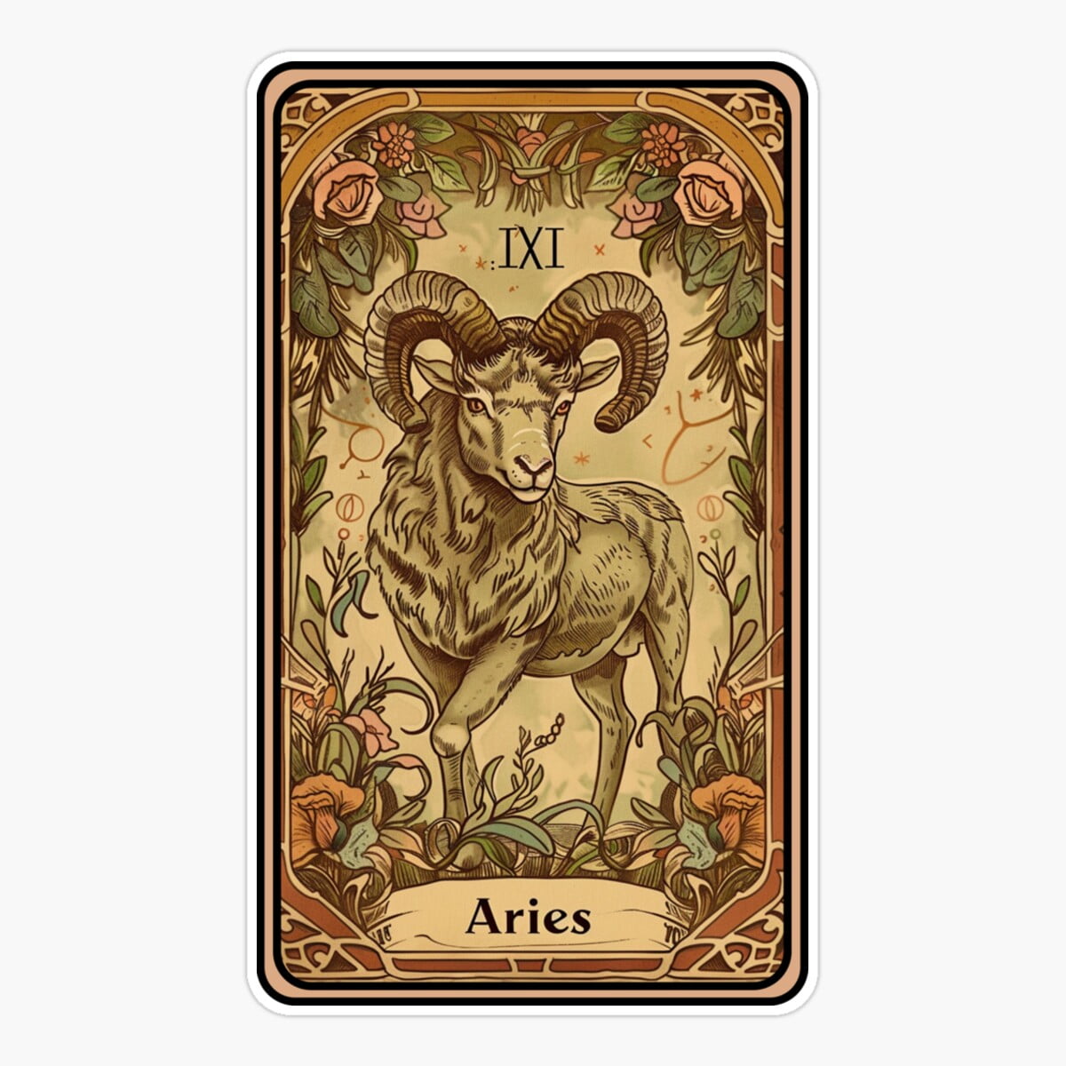 Maneki Tarot The Impulse Aries Er, Phone Decal Water Bottle Stickers Car Decals, Funny Birthday ...