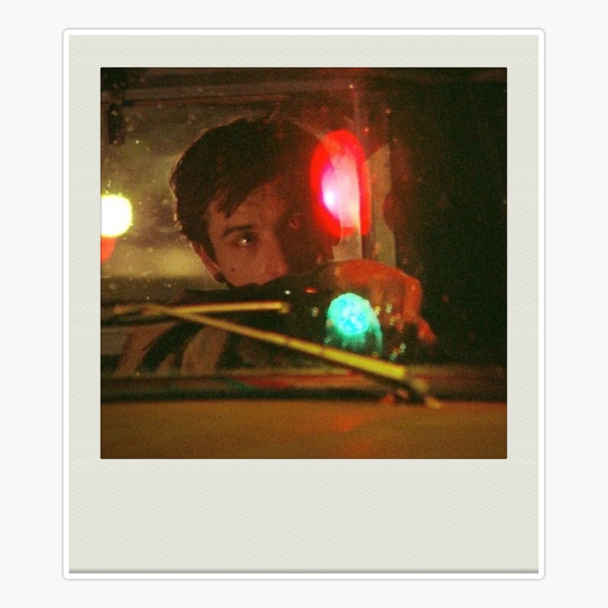 Maneki Taxi Driver Polaroid Sticker, Phone Decal Water Bottle Stickers ...