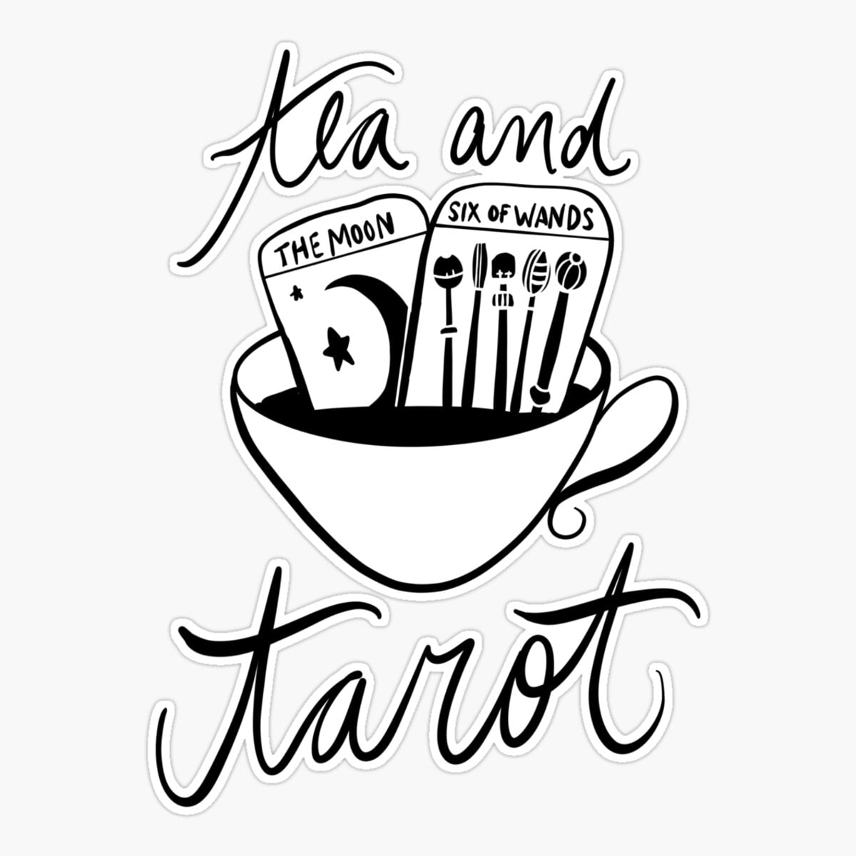 Maneki Tea And Tarot Er, Phone Decal Water Bottle Stickers Car Decals ...