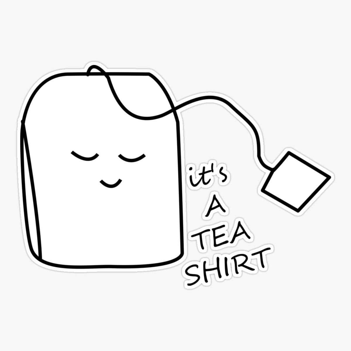 Maneki Tea Drinker Tea Tea Bag Read Book Humor Fun Er, Phone Decal ...