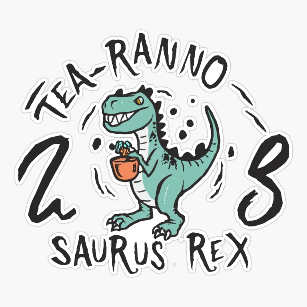 Maneki Tea-Ranno-Saurus Rex: Stylish Whimsical Design With Dino ...
