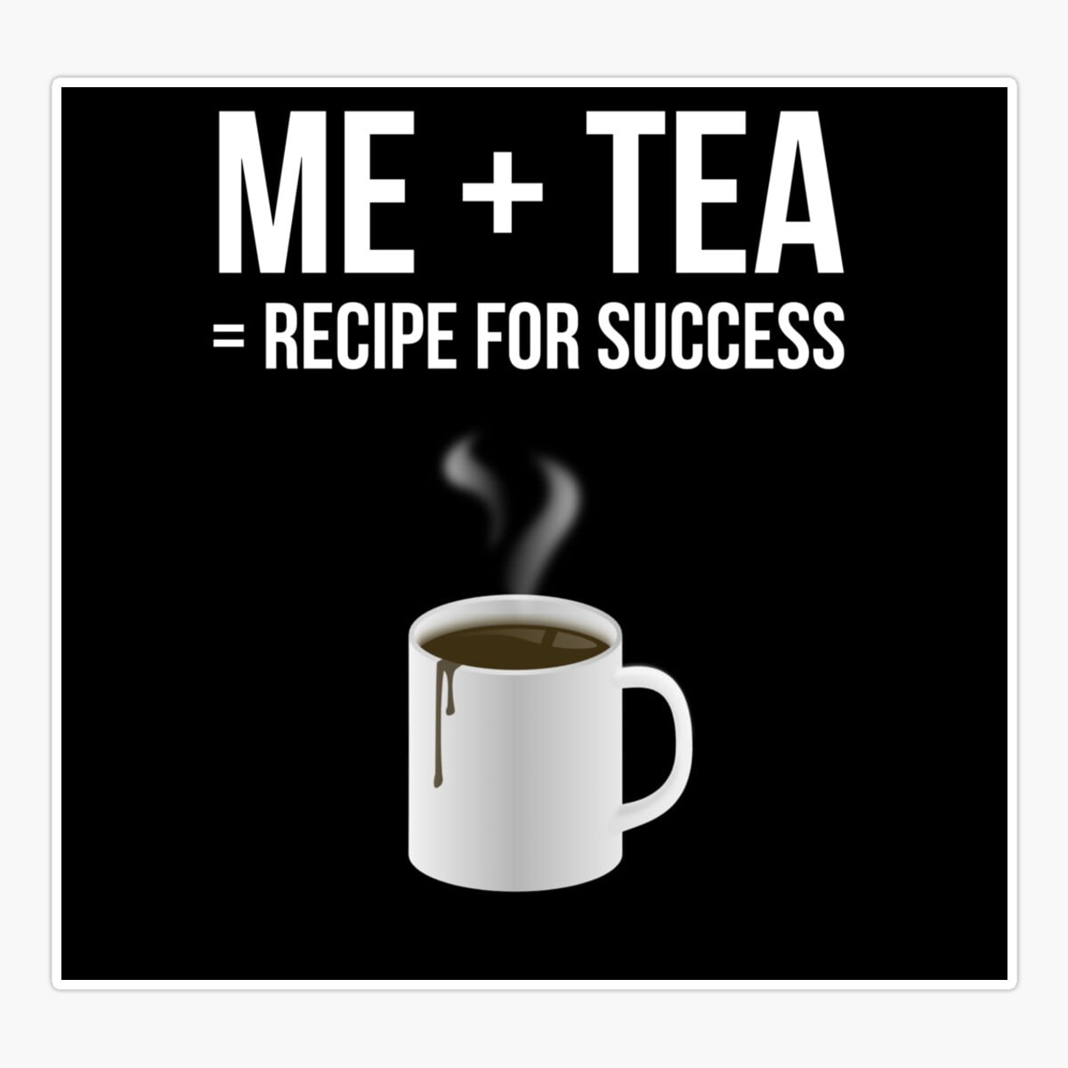 Maneki Tea Recipe Or Success Sticker, Phone Decal Water Bottle Stickers ...