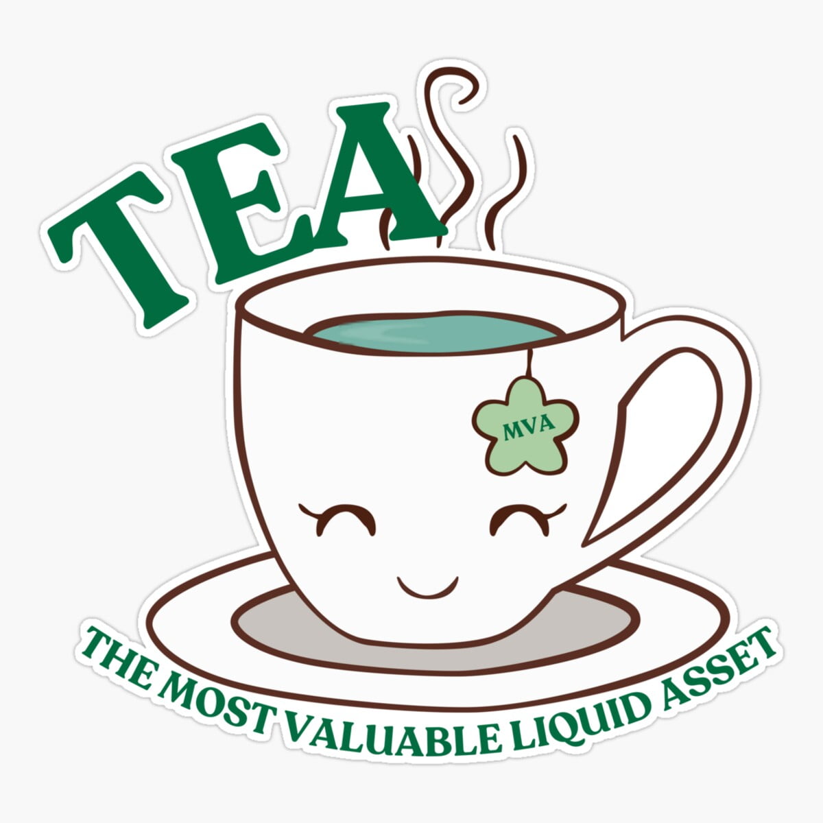 Maneki Tea: The Most Valuable Liquid Et Er, Phone Decal Water Bottle ...