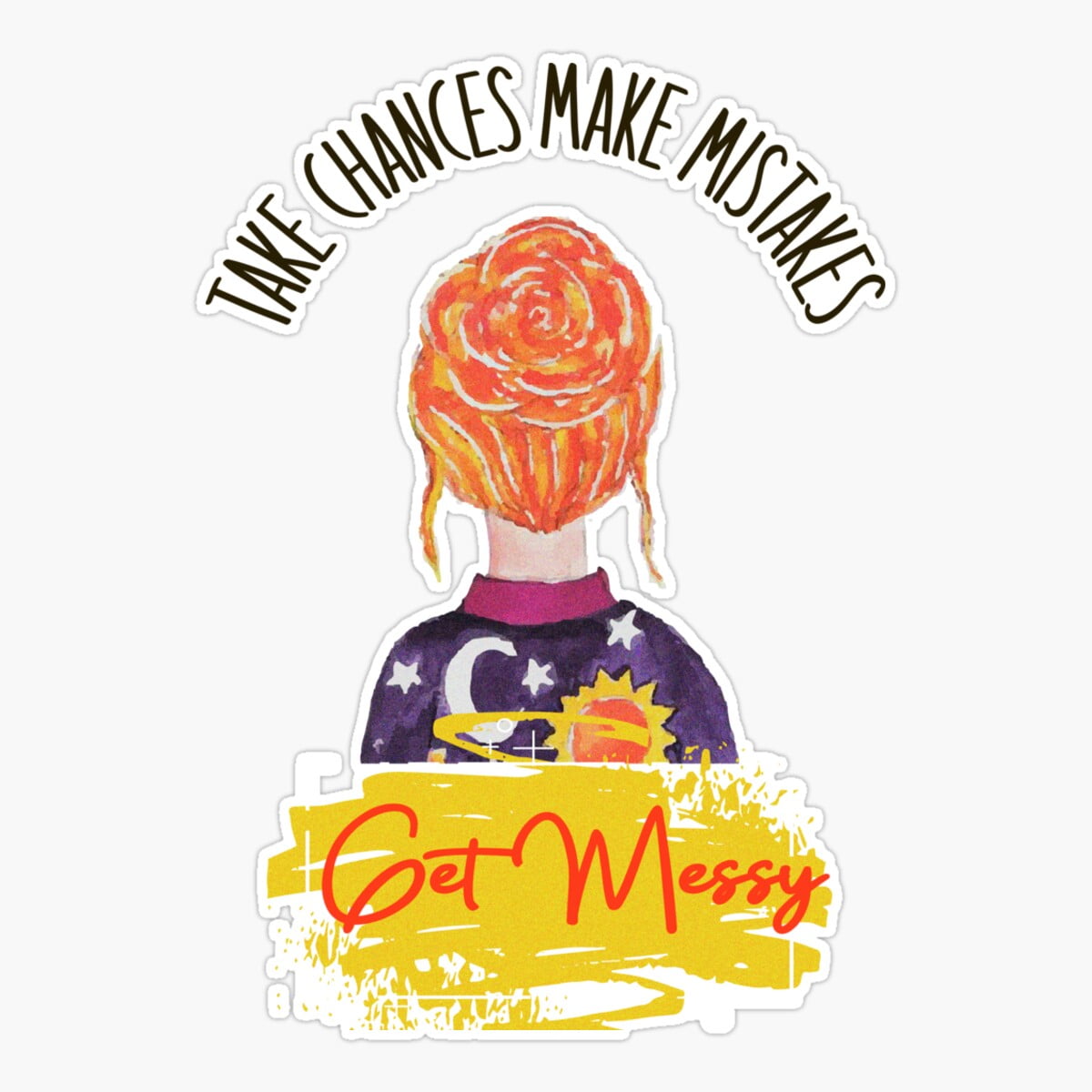 Maneki Teacher Shirt, Take Chances Make Mistakes Get Messy Vintage ...