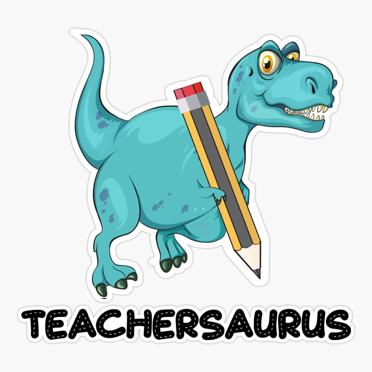 Maneki Teachersaurus Dinosaur T-Rex Teacher Gifts Er, Phone Decal Water ...