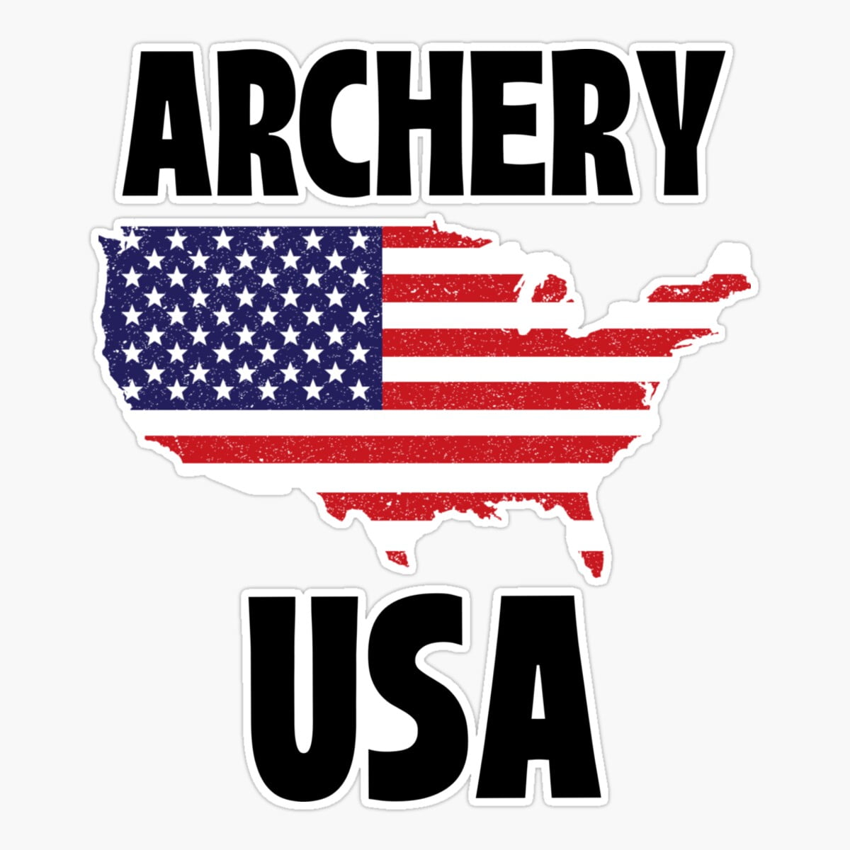 Maneki Team Usa Archery Er, Phone Decal Water Bottle Stickers Car ...