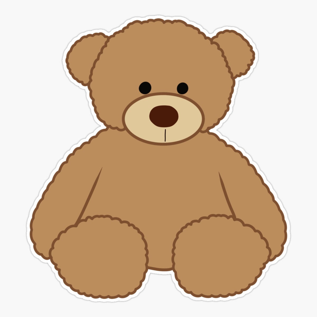 Maneki Teddy Bear Sticker, Phone Decal Water Bottle Stickers Car Decals ...