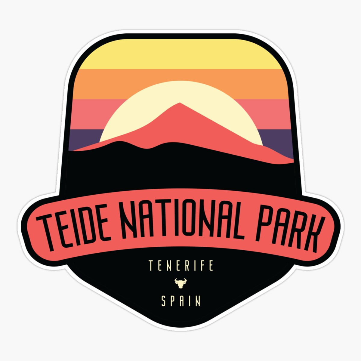 Maneki Teide National Park - Tenerife Spain Sticker, Phone Decal Water ...