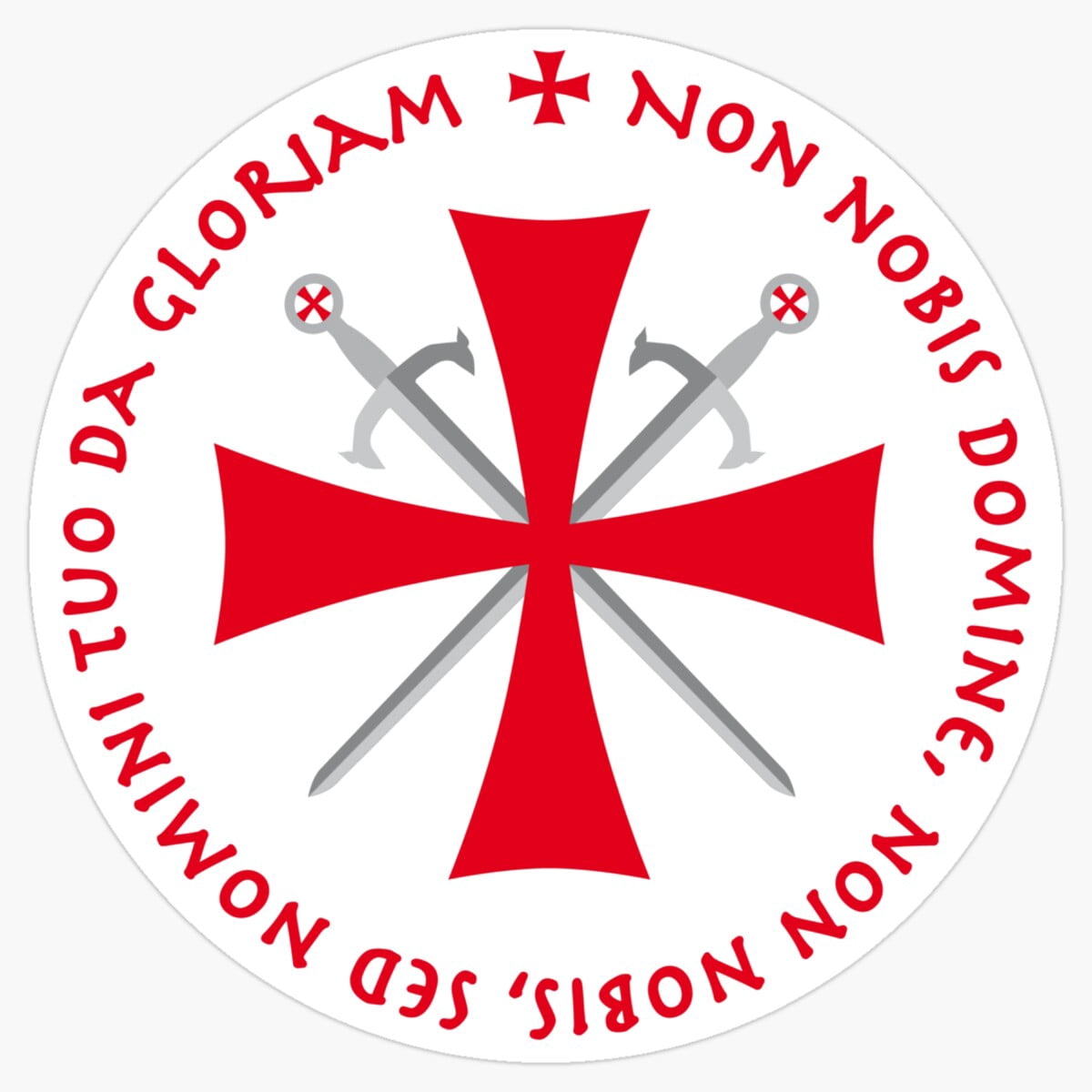 Maneki Templar Cross Non Nobis Domine Crusader Knight'S Cross Knight Er ...