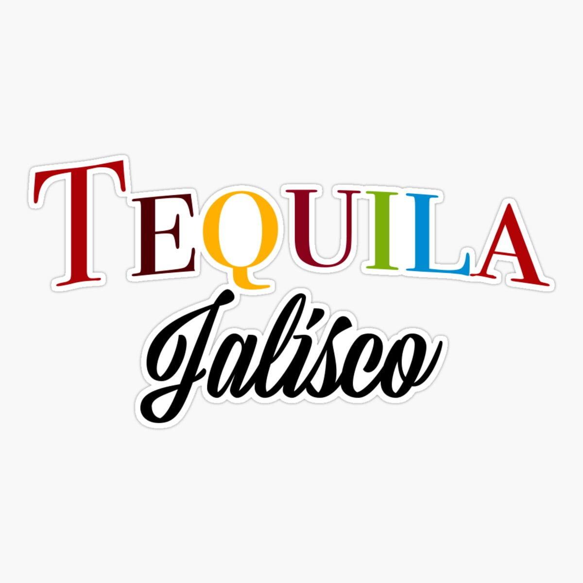 Maneki Tequila Jalisco Sticker, Phone Decal Water Bottle Stickers Car ...