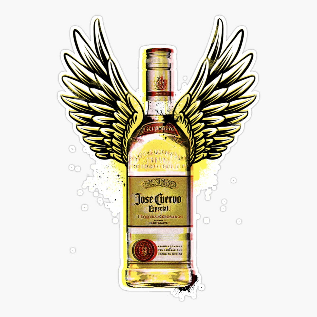 Maneki Tequila Jose Cuervo Pop Art Er, Phone Decal Water Bottle ...