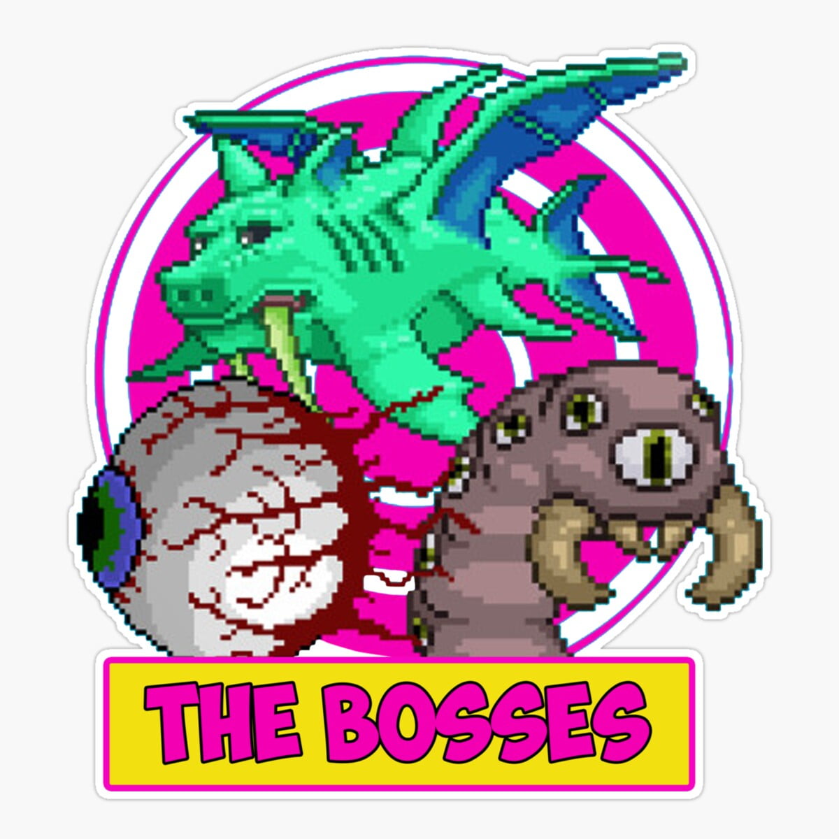 Maneki Terraria Game - The Bosses Er, Phone Decal Water Bottle Stickers ...