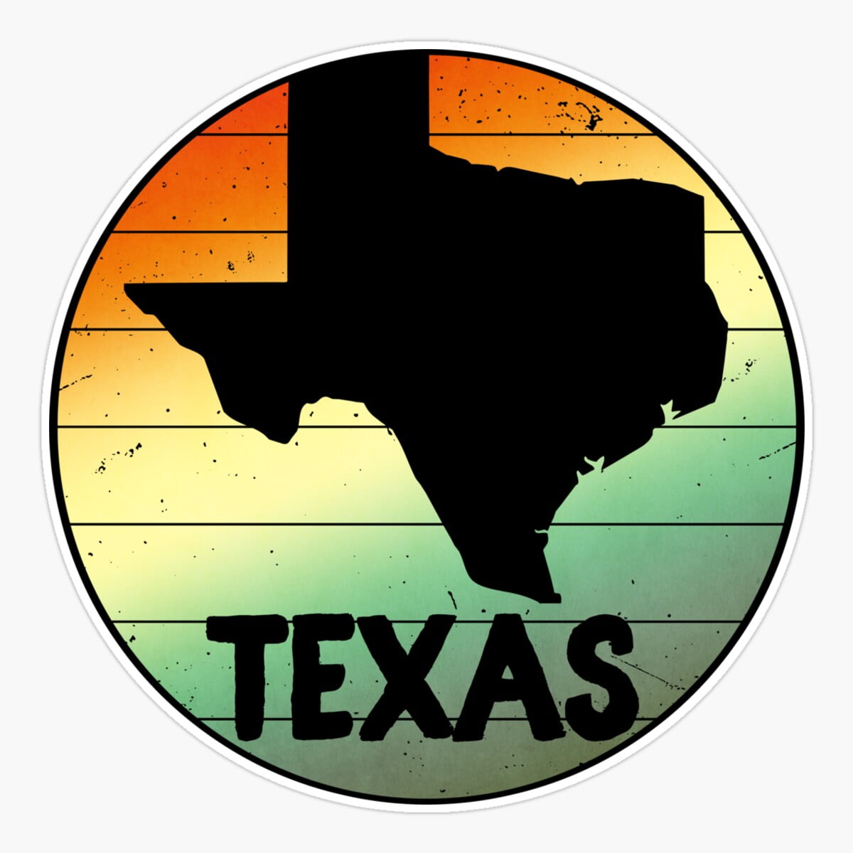 Maneki Texas, United States (Vintage Clic Retro Style - Distressed ...