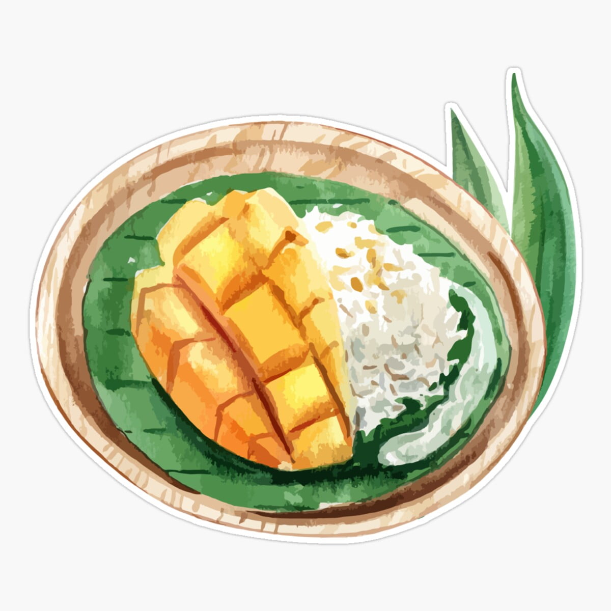 Maneki Thai Mango Y Rice Er, Phone Decal Water Bottle Stickers Car ...