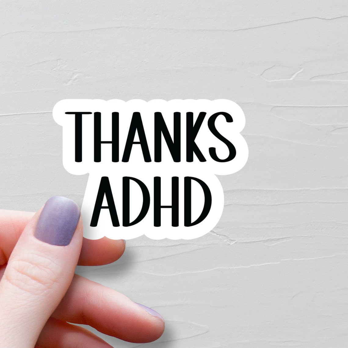 Maneki Thanks Adhd Er, Vinyl Ers, Funny Adhd Ers, Laptop Water Bottle ...