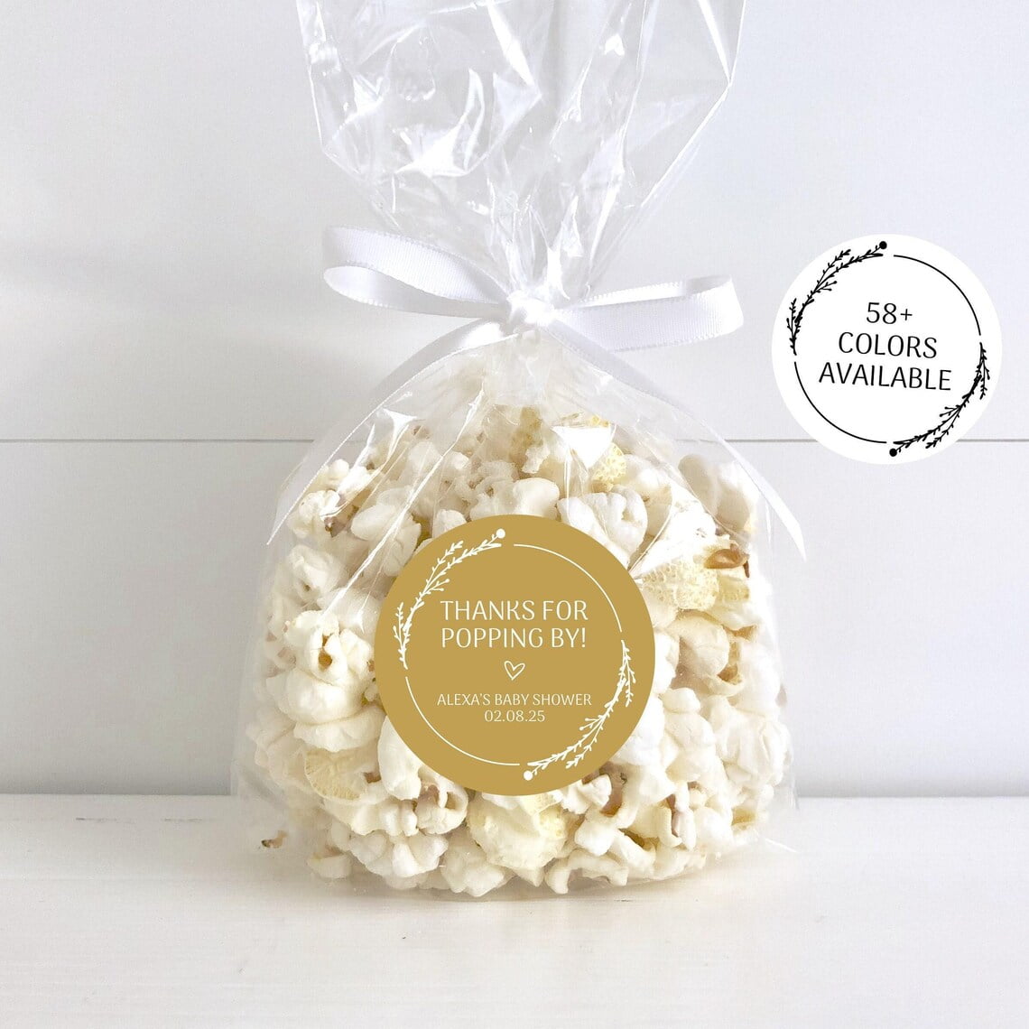 Maneki Thanks For Popping By Ers, Baby Shower Popcorn Ers, Vinyl Thank ...