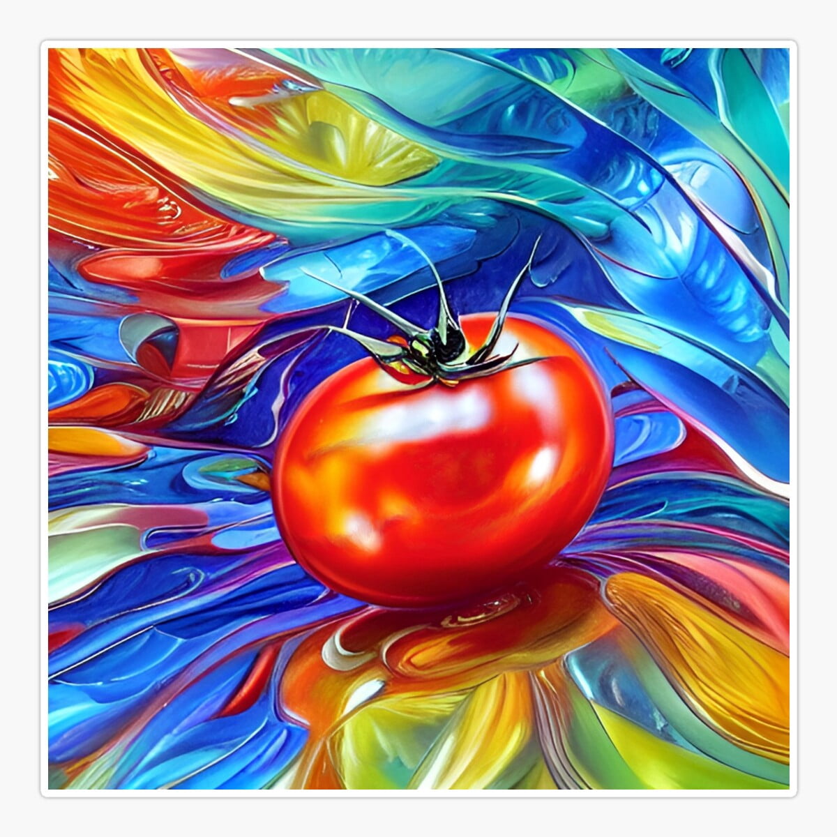 Maneki That'Sa Tomato! Sticker, Phone Decal Water Bottle Stickers Car ...