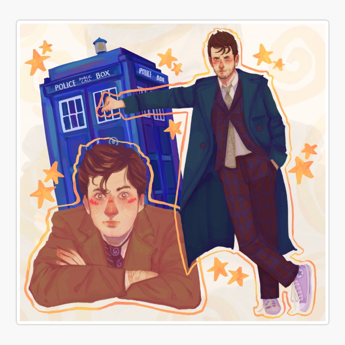 Maneki The 10Th Dr But It'S David Tennant Again Er, Phone Decal Water ...