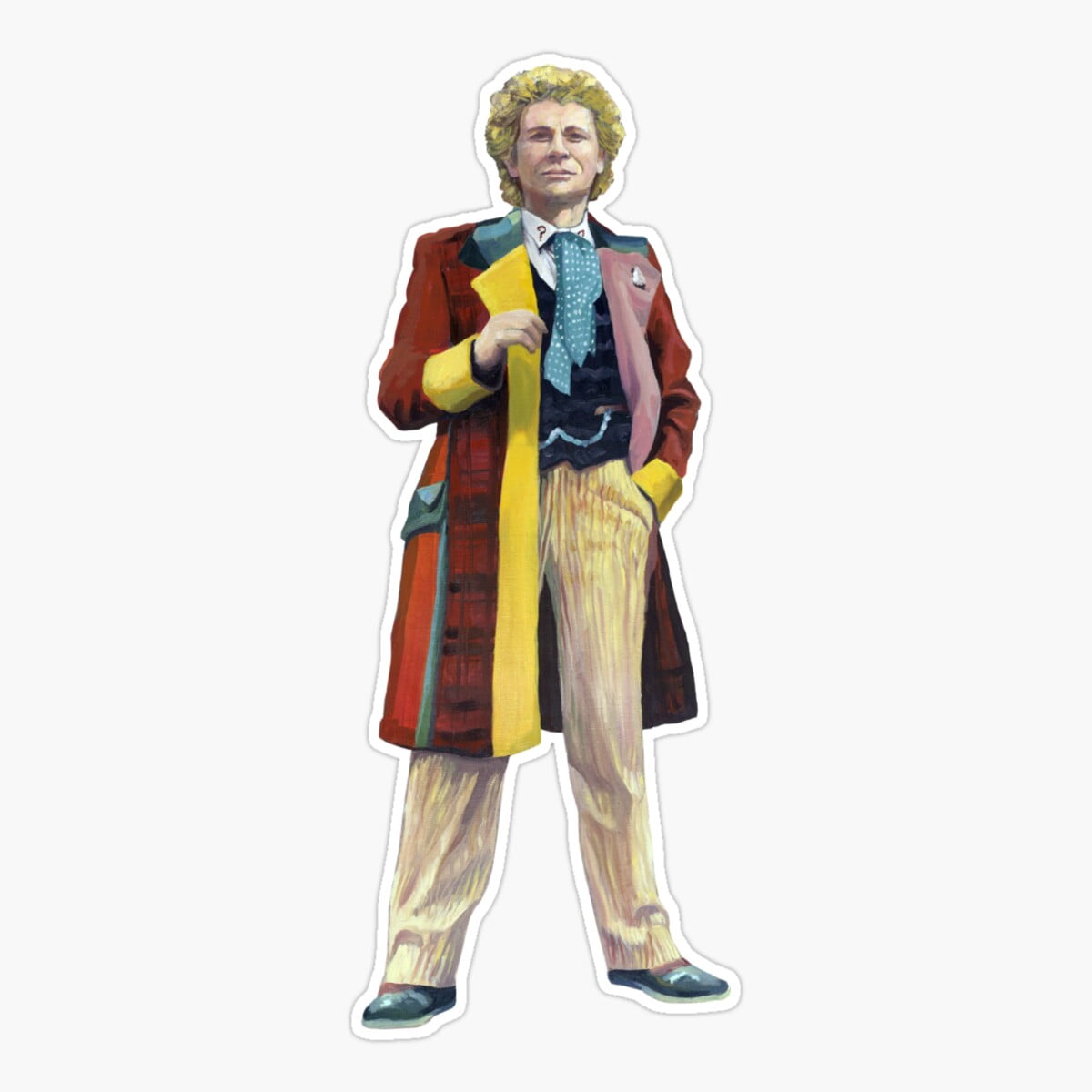 Maneki The 6Th Dr Who: Colin Baker Er, Phone Decal Water Bottle ...