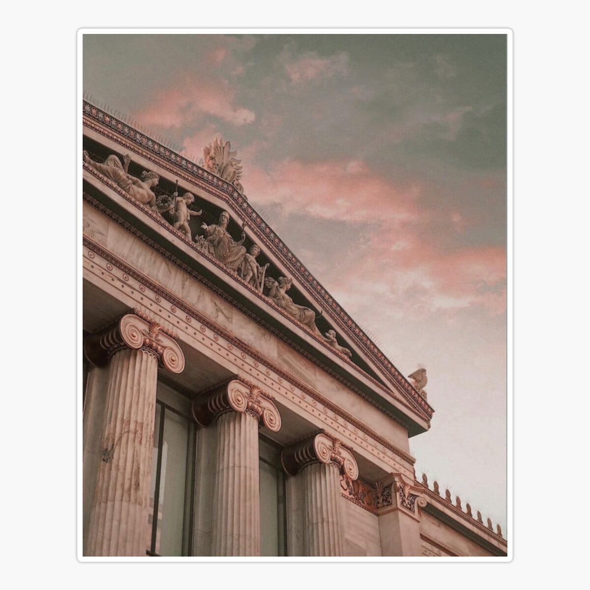 Maneki The Academy Of Athens // Dark Academia Sticker, Phone Decal ...