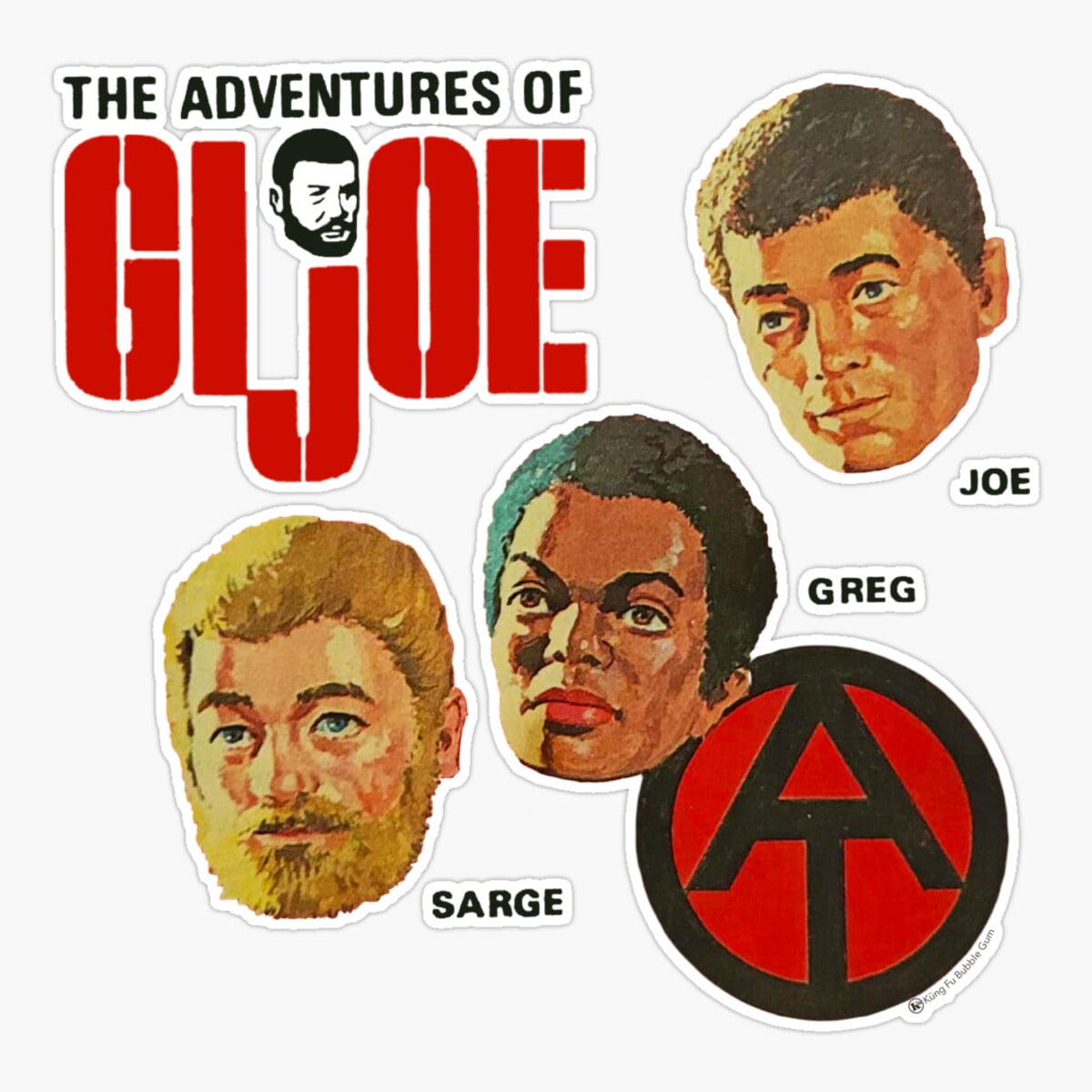 Maneki The Adventures Of Gi Joe, Greg, And Sarge Sticker, Phone Decal ...