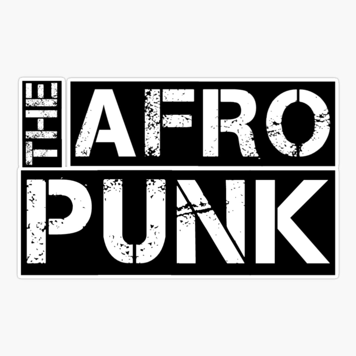 Maneki The Afro Punk Sticker, Phone Decal Water Bottle Stickers Car ...