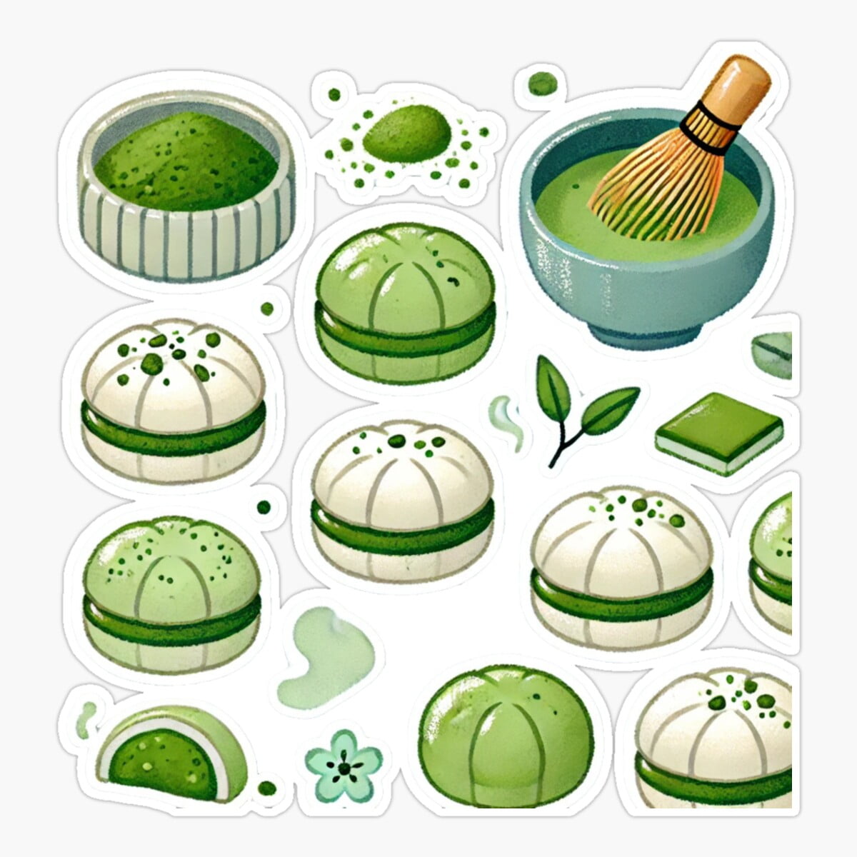 Maneki The Art Of Matcha: Pure And Refreshing Sticker, Phone Decal ...