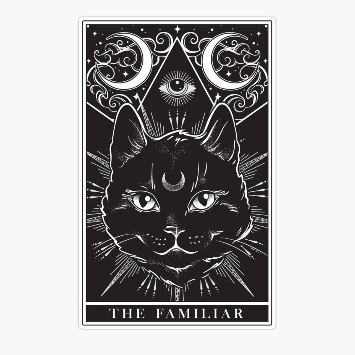 Maneki The Black Cat Amiliar Er, Phone Decal Water Bottle Stickers Car ...