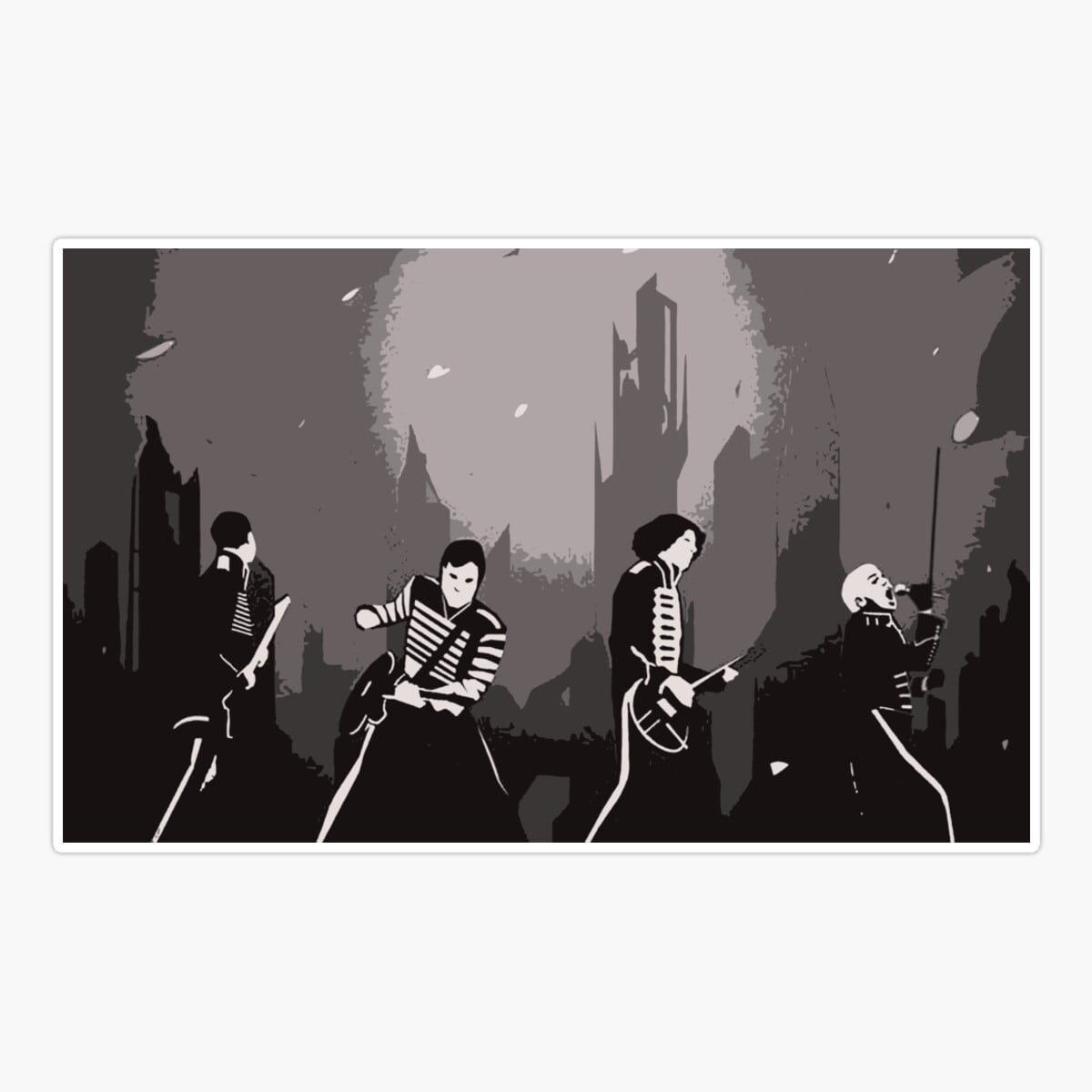 Maneki The Black Mask Parade Sticker, Phone Decal Water Bottle Stickers ...