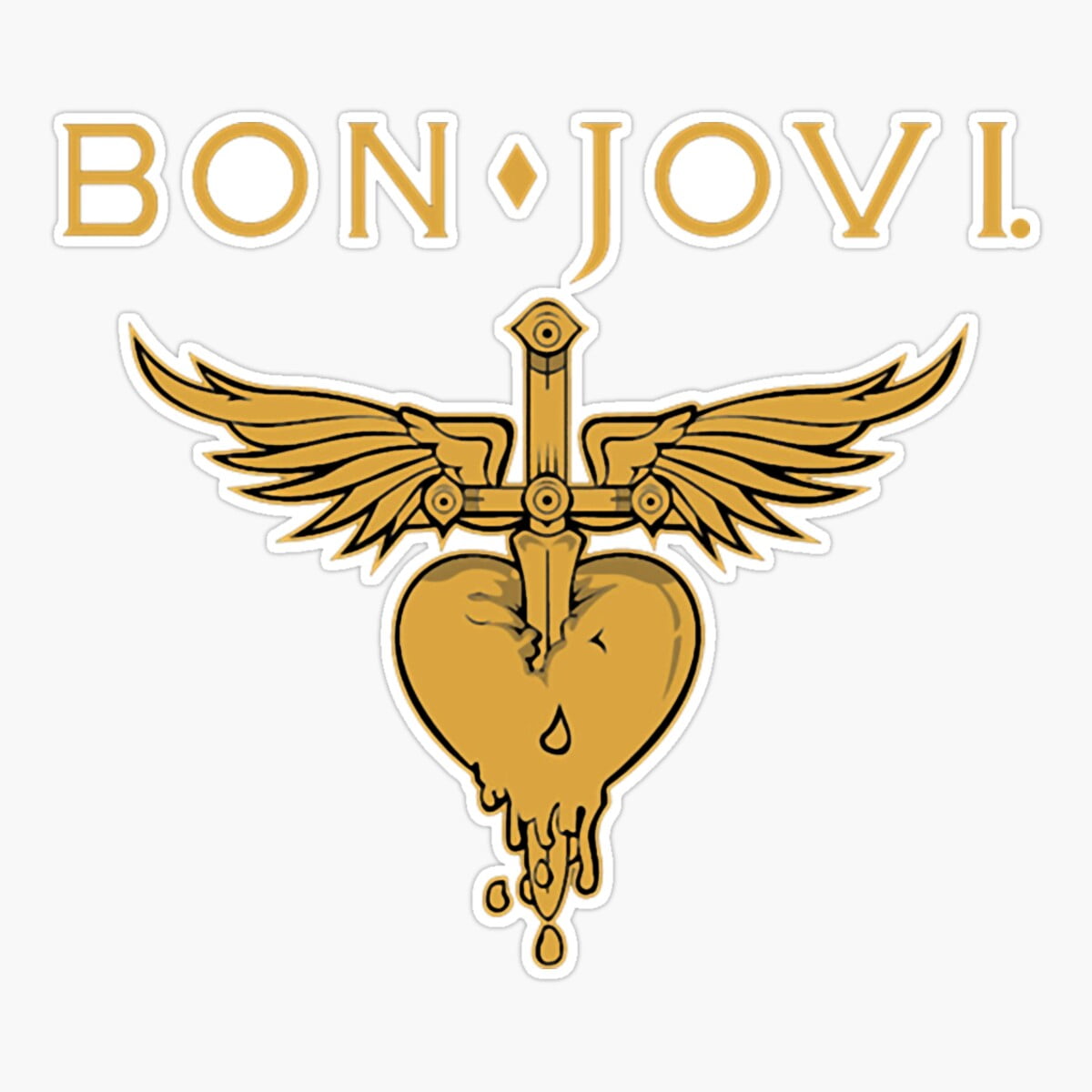 Maneki The-Bon-Jovi 2 Sticker, Phone Decal Water Bottle Stickers Car ...