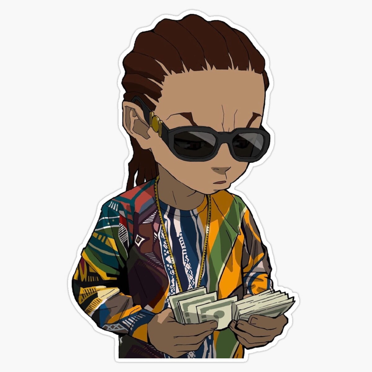 Maneki The Boondocks - Riley Freeman Er, Phone Decal Water Bottle ...