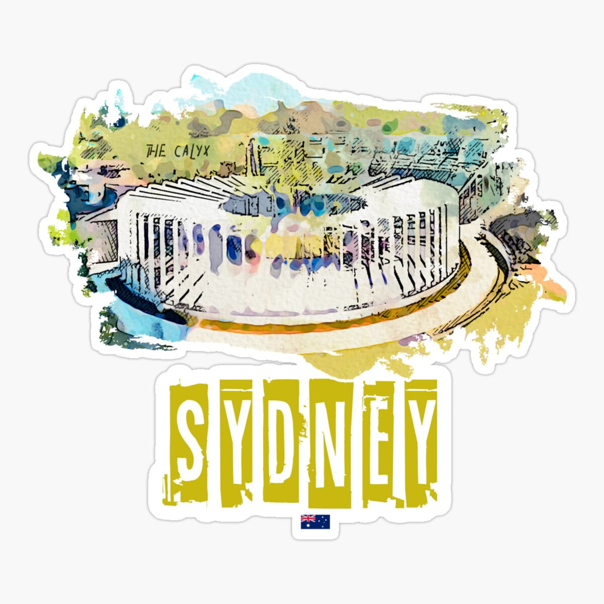 Maneki The Calyx - Botanic Gardens - Sydney Sticker, Phone Decal Water ...