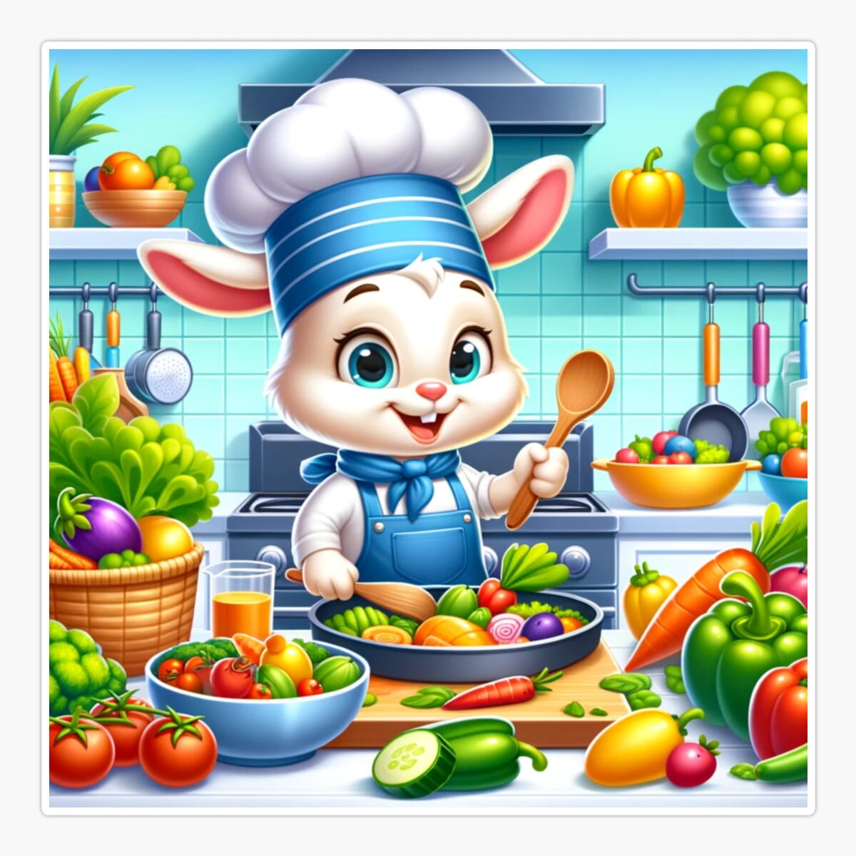 Maneki The Che O Balanced Meals Sticker, Phone Decal Water Bottle ...