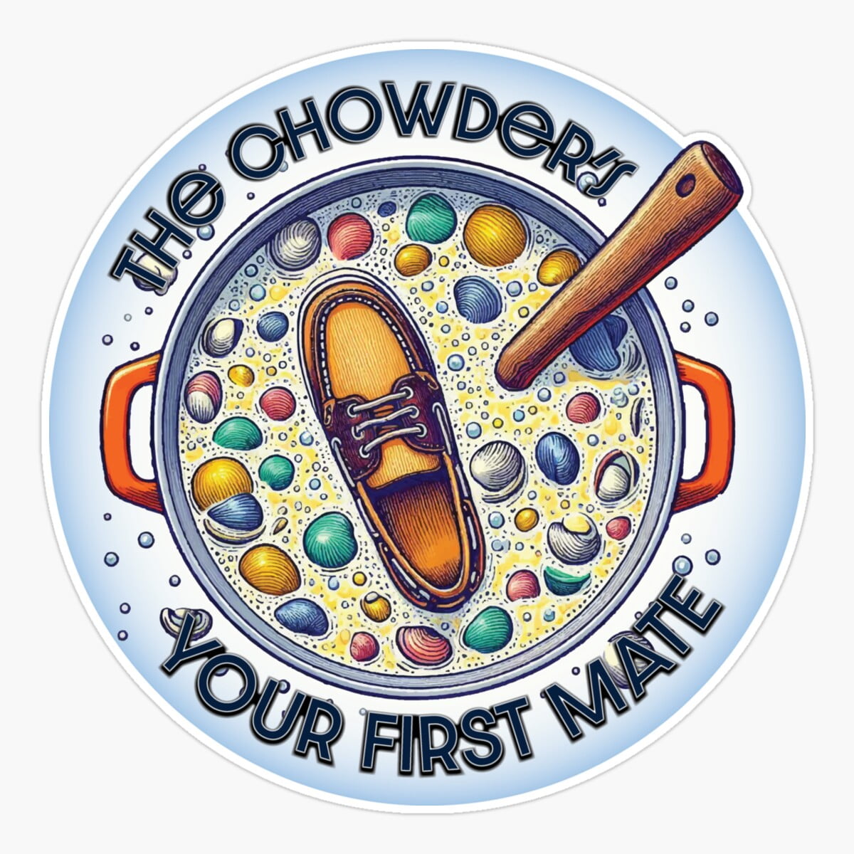 Maneki The Chowder'S Your Irst Mate Sticker, Phone Decal Water Bottle ...