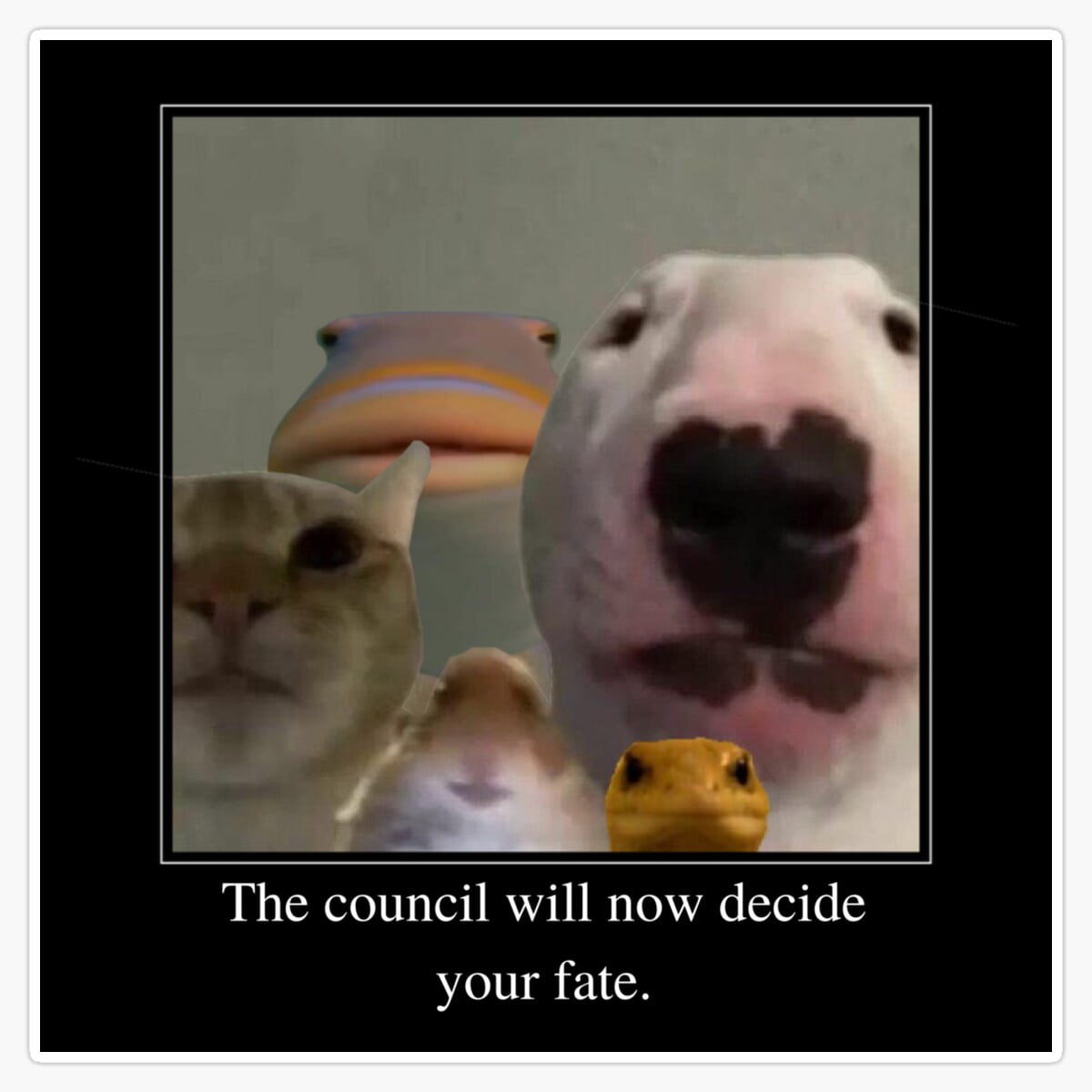 Maneki The Council Will Now Decide Your Fate Er, Phone Decal Water ...