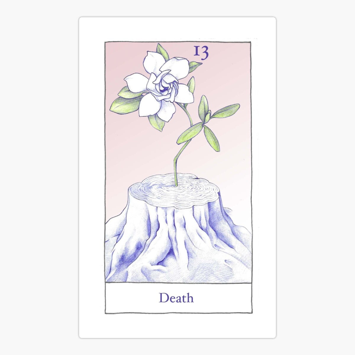 Maneki The Death Card Rom The Birdqueen Tarot Er, Phone Decal Water ...