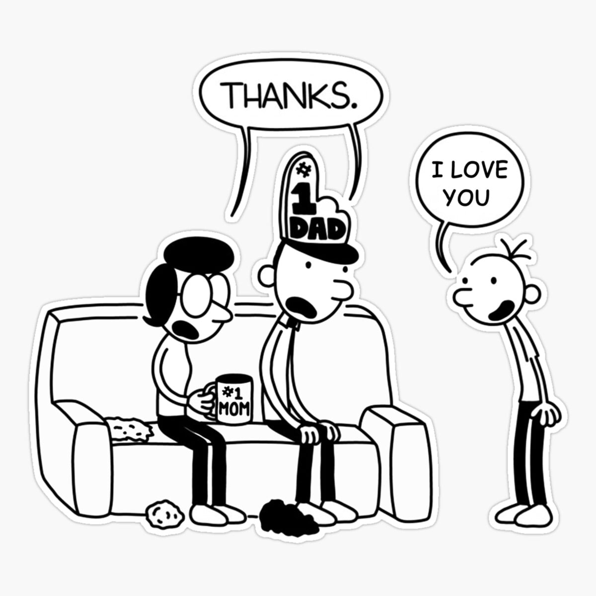 Maneki The Diary Of A Wimpy Kid Gifts For Mom And Dad From Greg Heffley ...