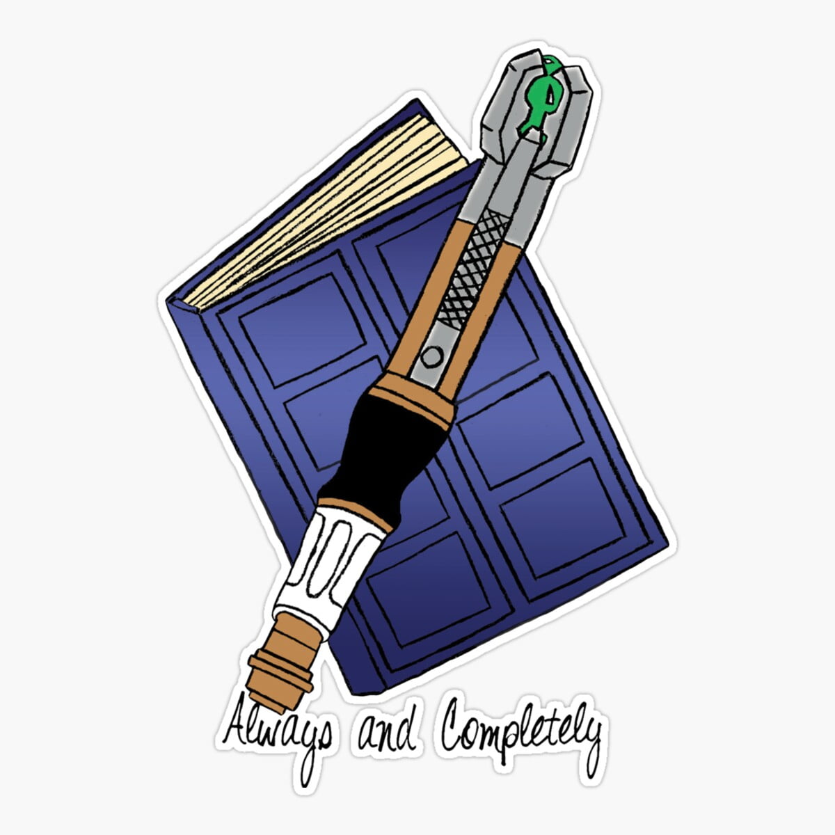 Maneki The Doctor & River Song - Always And Completely Er, Phone Decal ...