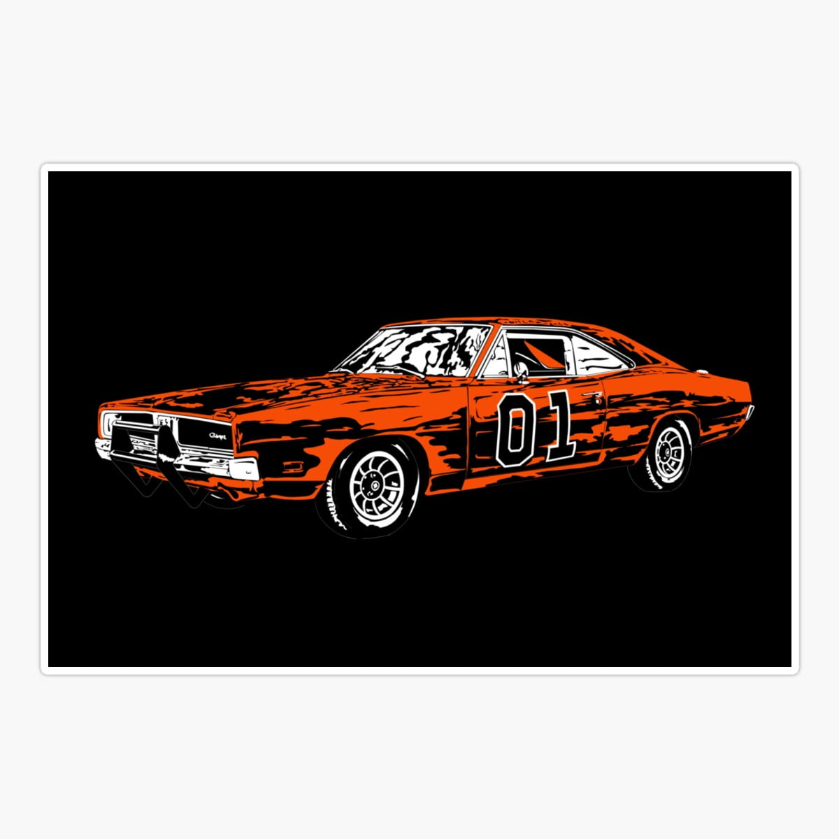 Maneki The Dukes O Hazzard General Lee Er, Phone Decal Water Bottle ...