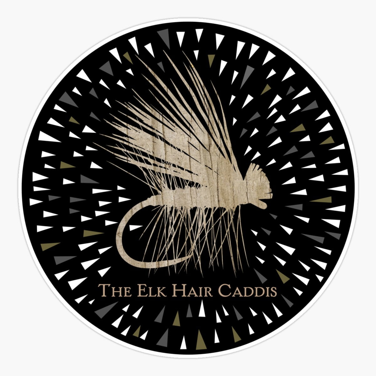 Maneki The Elk Hair Caddis Dry Ly Er, Phone Decal Water Bottle Stickers ...