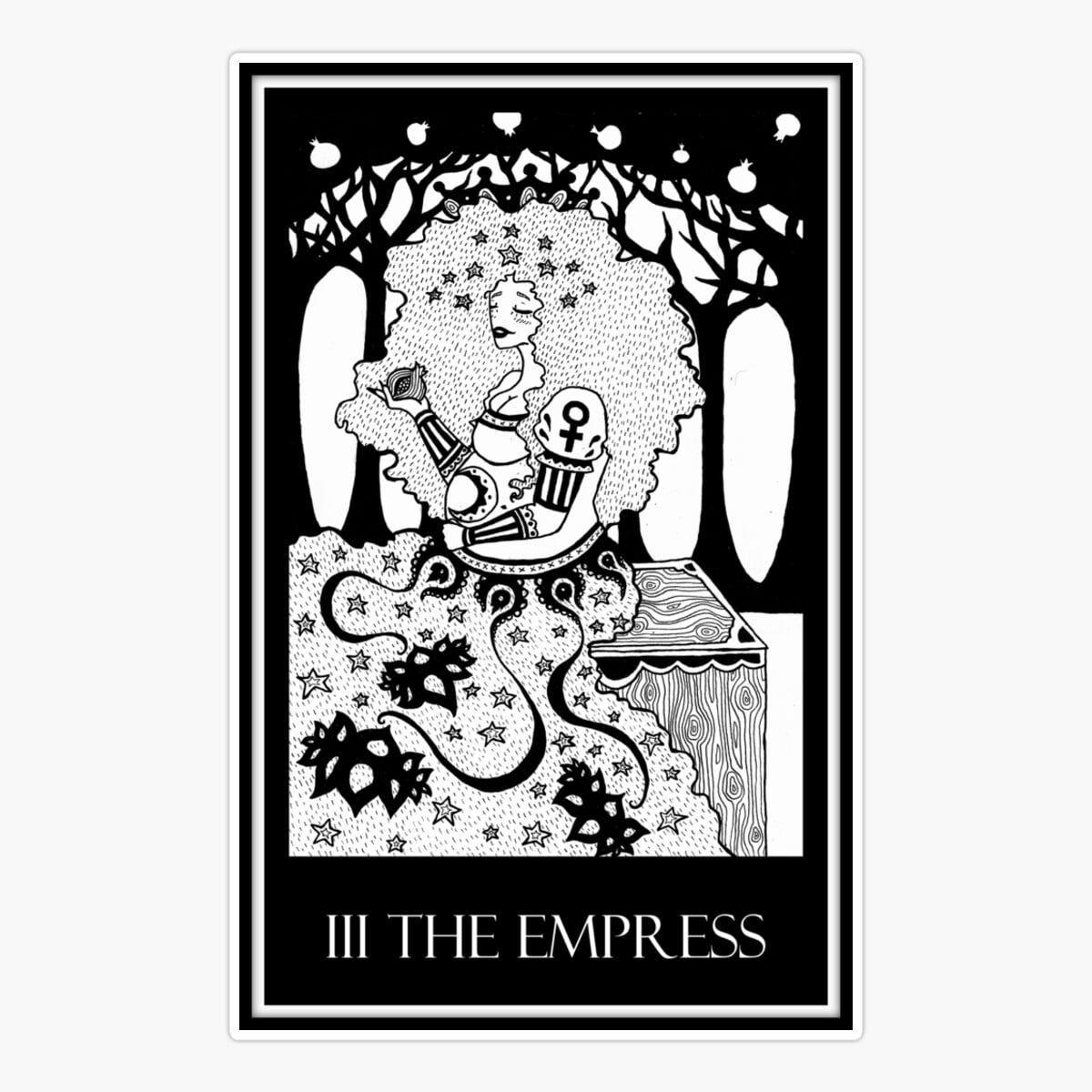 Maneki The Empress (Card Orm) Er, Phone Decal Water Bottle Stickers Car ...