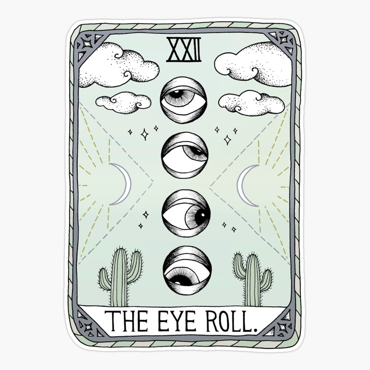 Maneki The Eye Roll Er, Phone Decal Water Bottle Stickers Car Decals ...