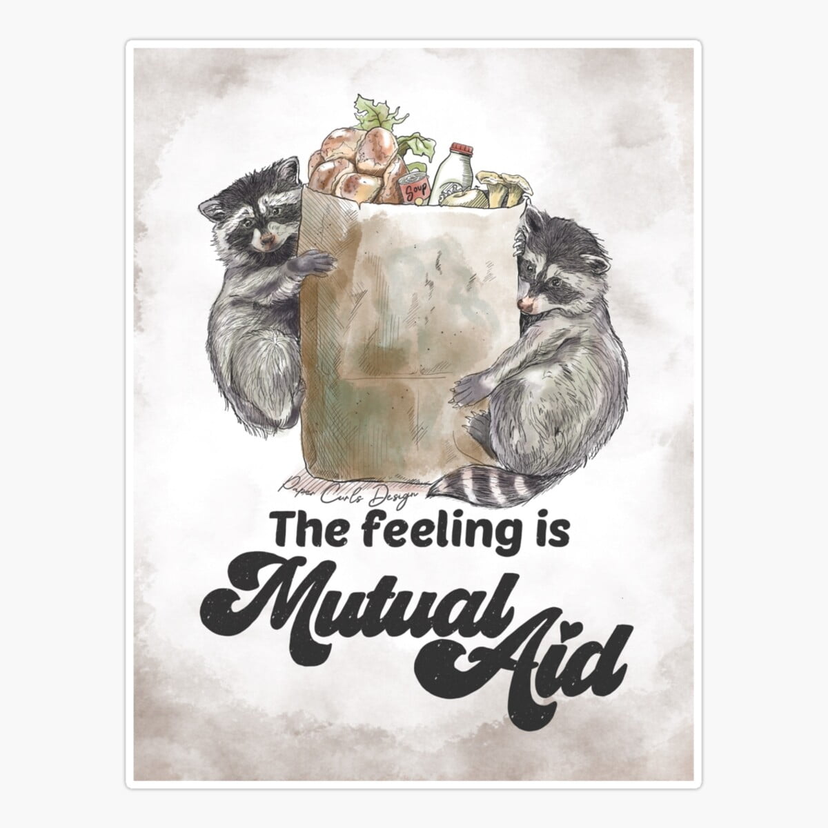 Maneki The Feeling Is Mutual Aid Sticker, Phone Decal Water Bottle ...