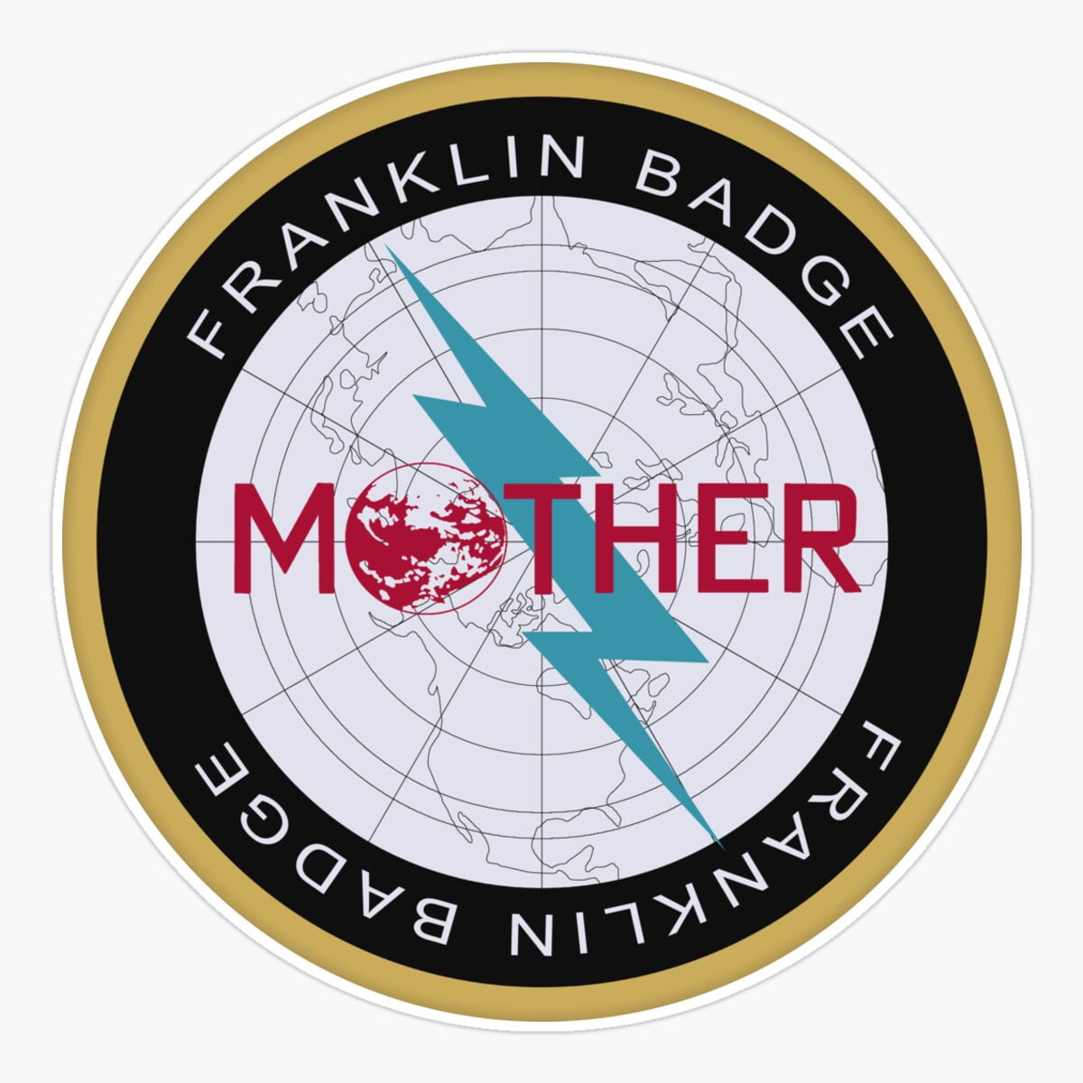 Maneki The Franklin Badge | Mother | Earthbound | Mother 3 Er, Phone Decal Water Bottle Stickers ...