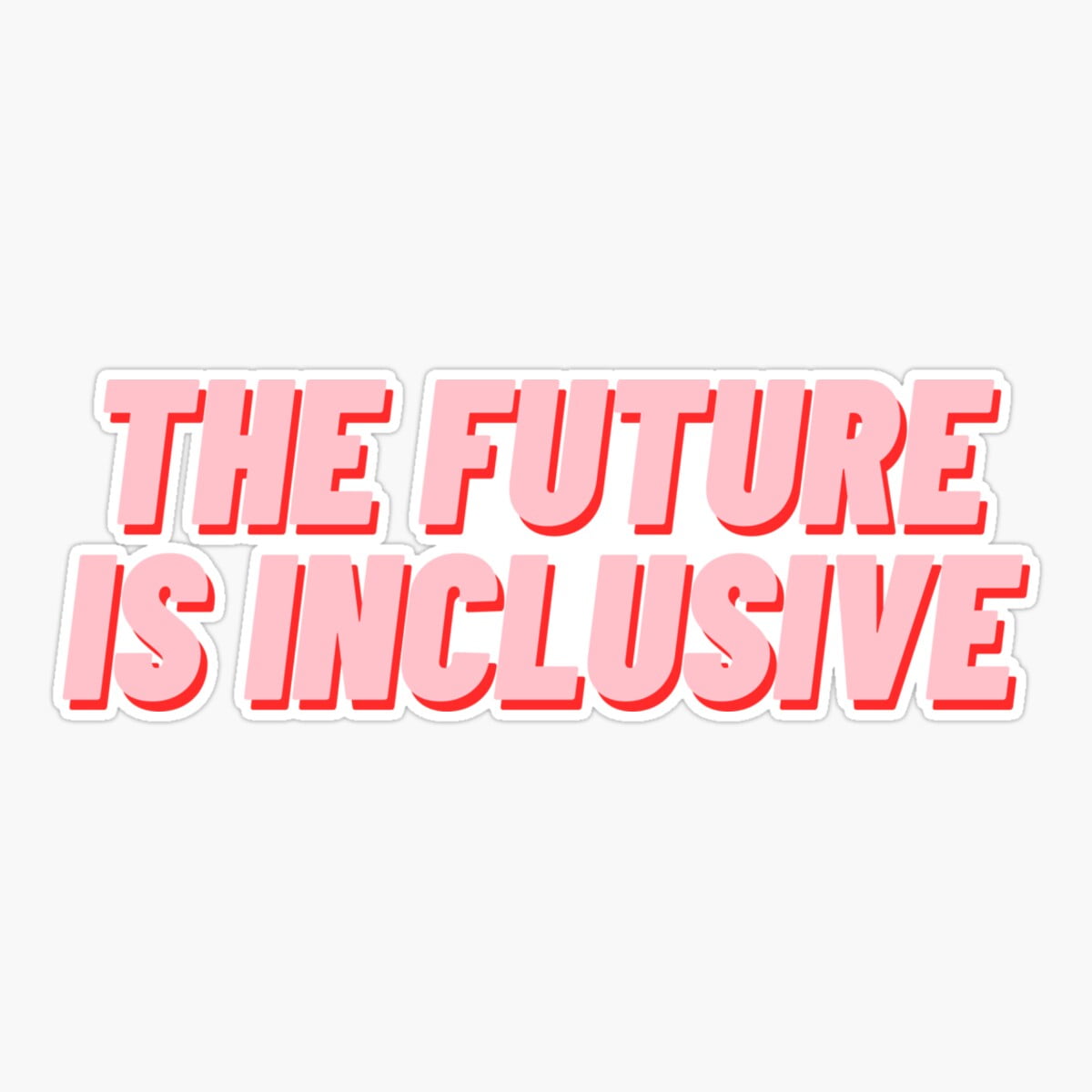 Maneki The Future Is Inclusive Er, Phone Decal Water Bottle Stickers ...