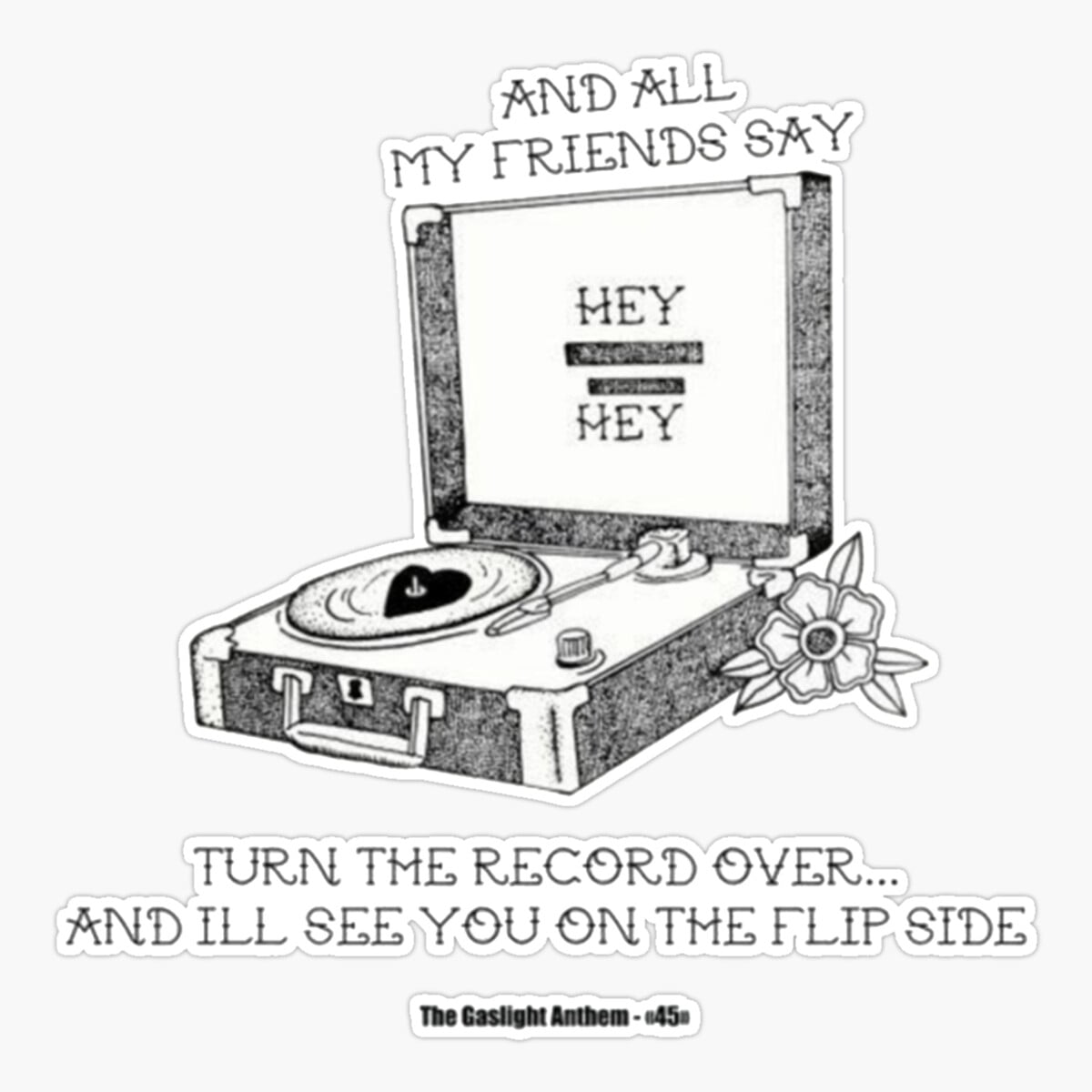 Maneki The Gaslight Anthem Essential Sticker, Phone Decal Water Bottle ...