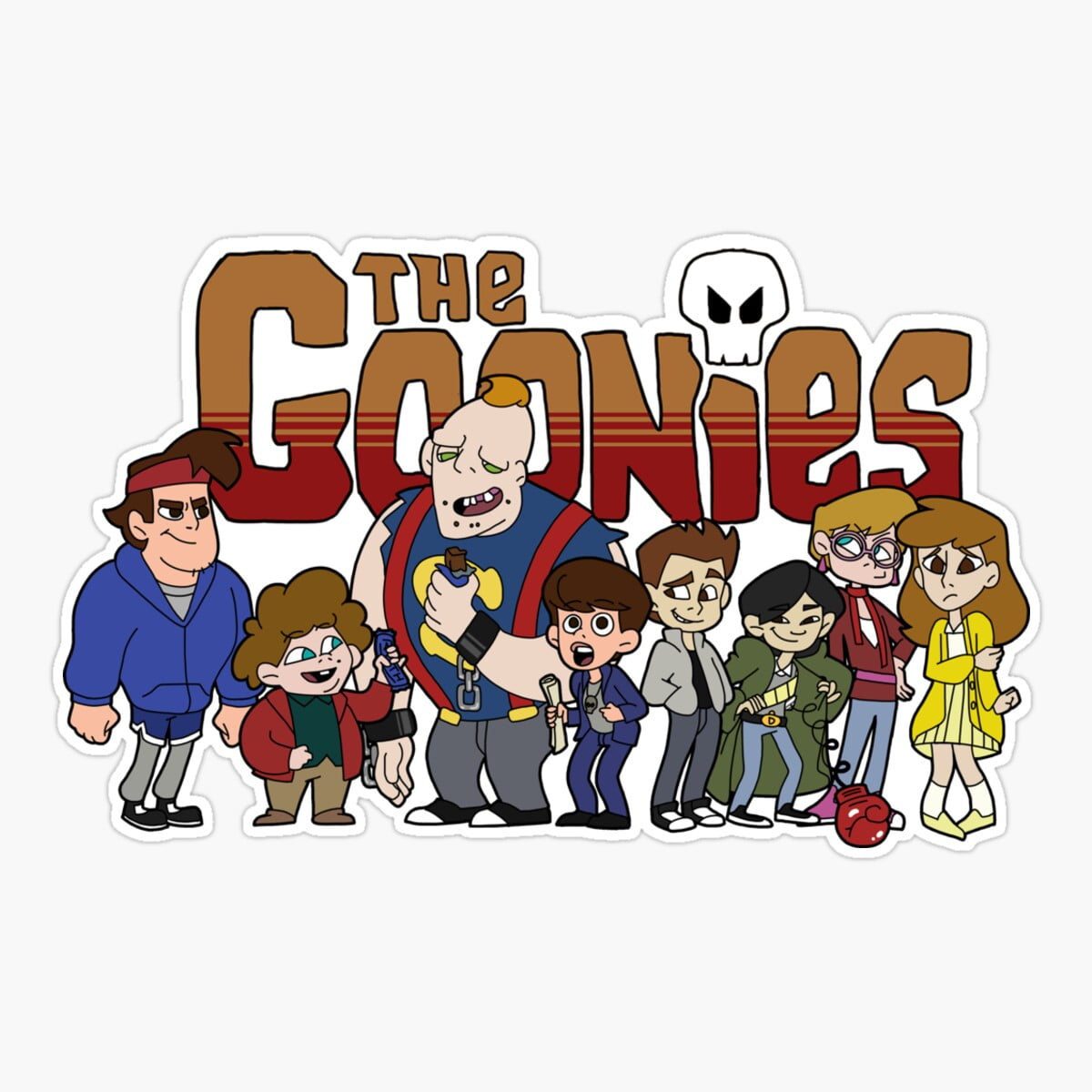 Maneki The Goonies Group Er, Phone Decal Water Bottle Stickers Car ...