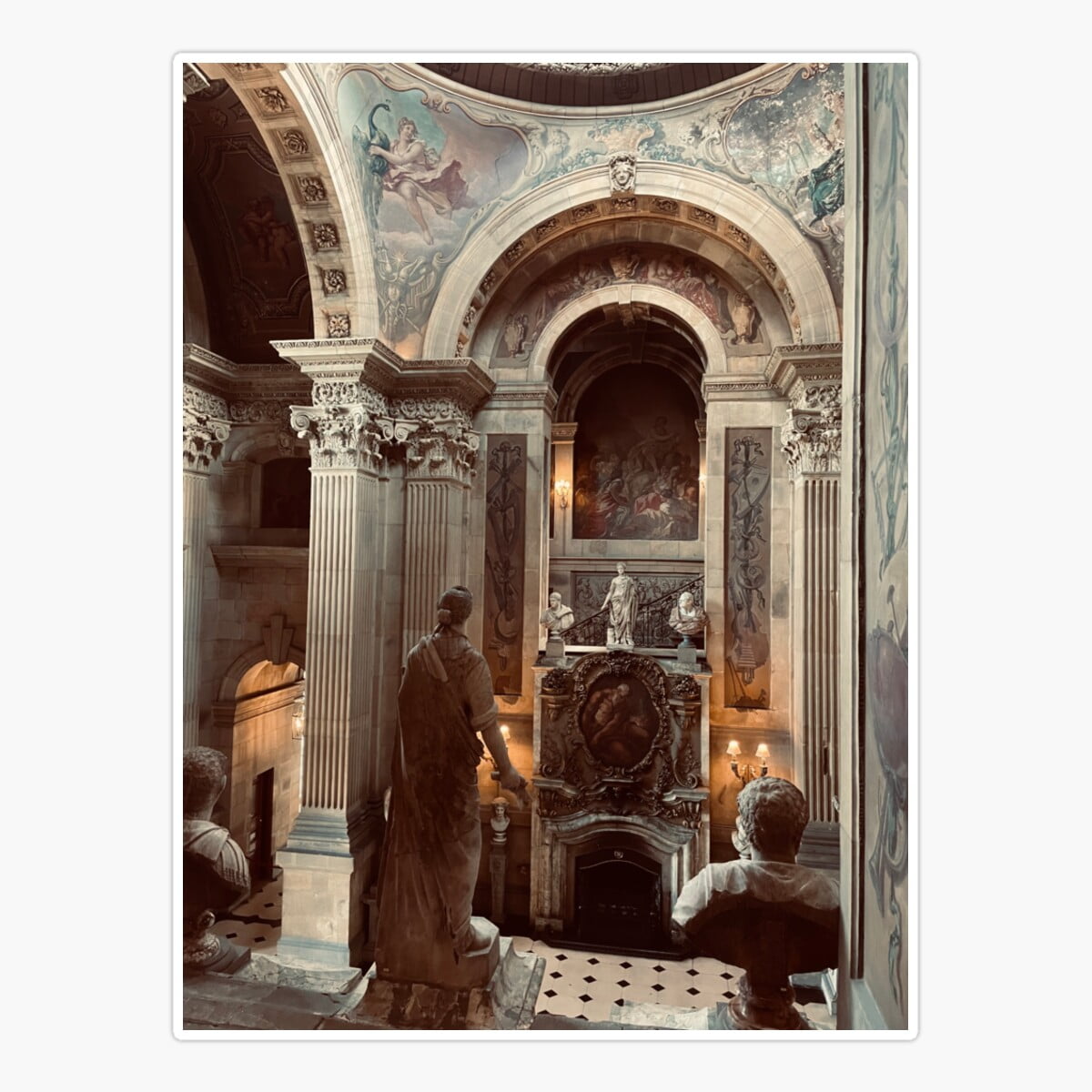 Maneki The Grand Hall Sticker, Phone Decal Water Bottle Stickers Car ...